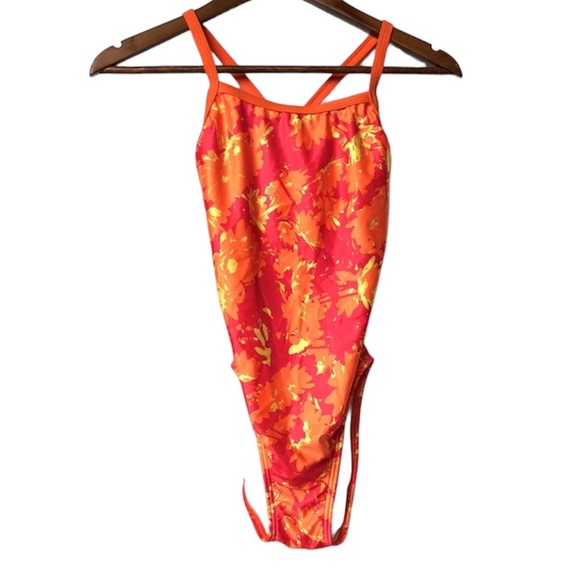 Speedo | Swim | Nwt Speedo Vibrant One Piece Swimsuit In Sunset Orange ...